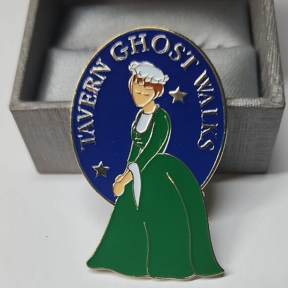 No Brand | Jewelry | Tavern Ghost Walks Green Bluegold Tone Enamel Pin ...